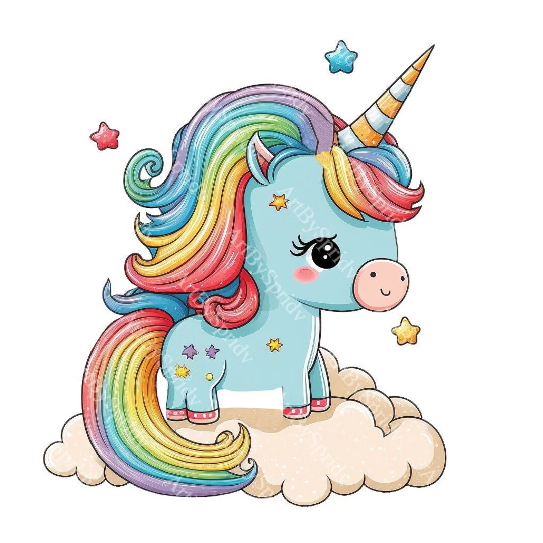 Rainbow Unicorn PNG Clipart, Transparent Kids Clip Art Cartoon Design ...