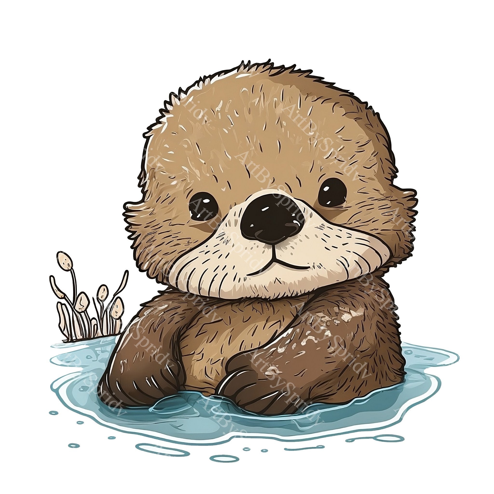 Sea Otter Clip Art