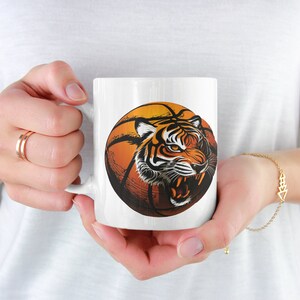 Tiger With Basketball Ball PNG Clipart, Transparent Kids/adults Animal ...