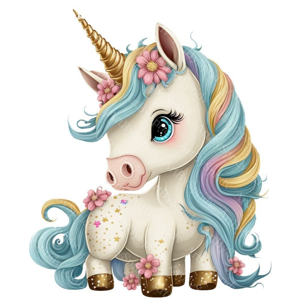 Unicorn PNG Transparent Clipart Kids Cartoon Design,printable ...