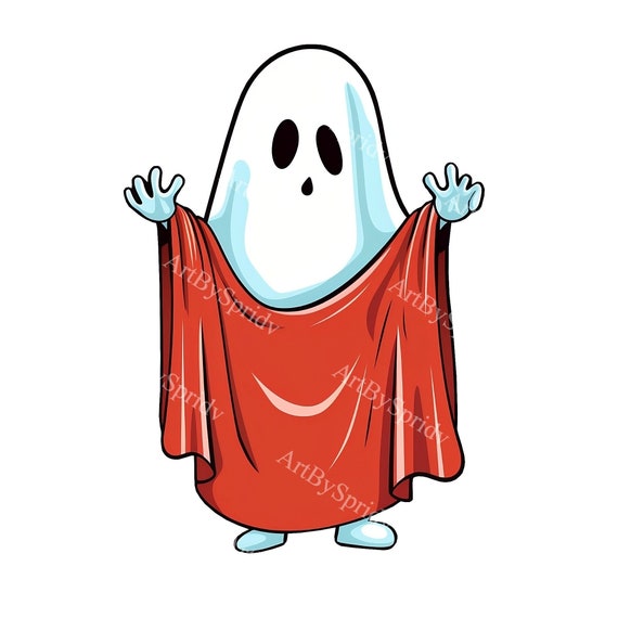 Halloween Cartoon Ghosts
