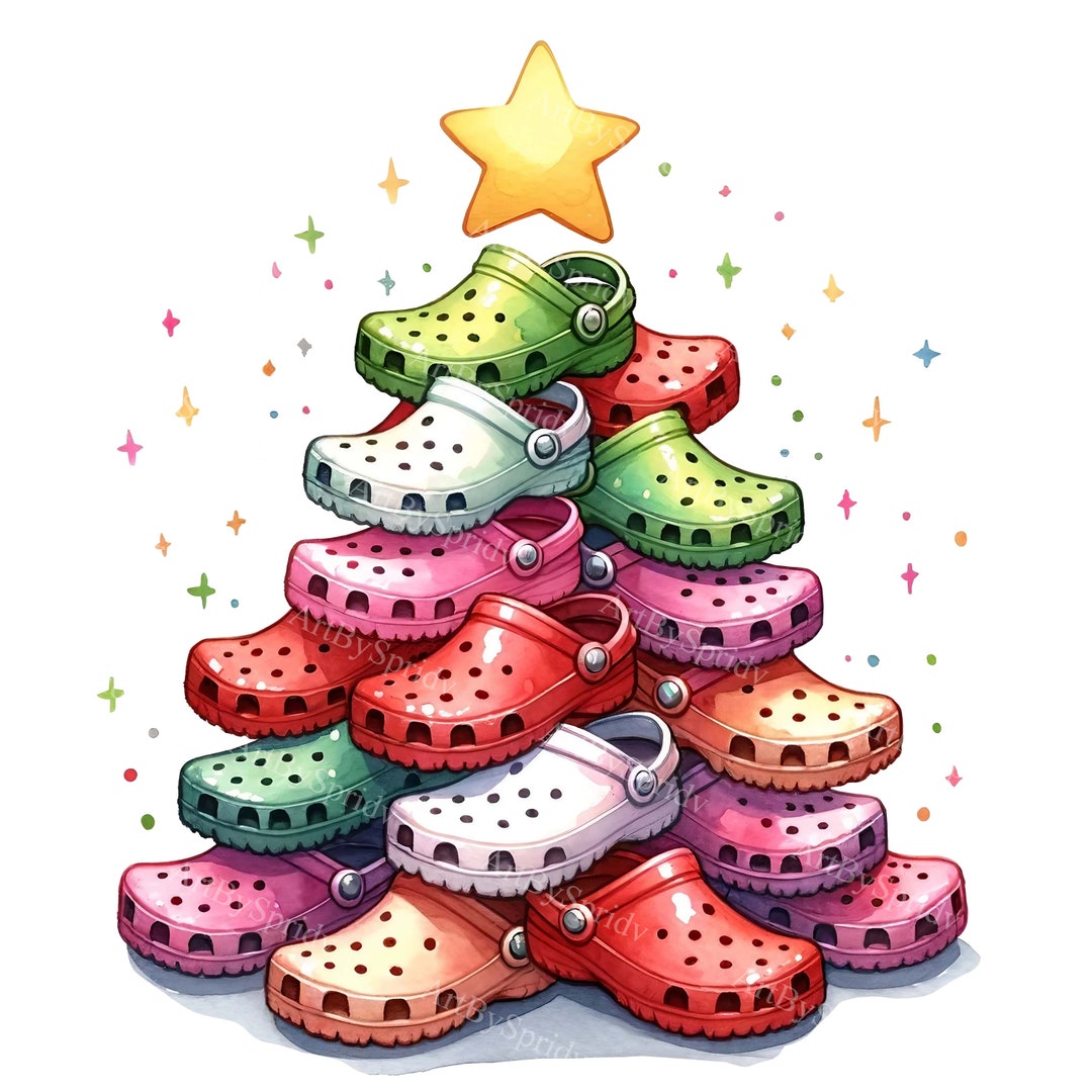 Crocin Around the Christmas Tree Clipart - DTG, Mug, Tumbler ...