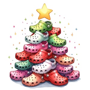 Crocin Around the Christmas Tree Clipart - DTG, Mug, Tumbler ...