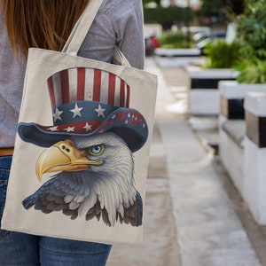 Patriotic Bald Eagle With Stars&stripes Hat PNG Clipart,american Symbol ...