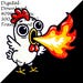 Fire-breathing Chicken PNG Clipart-cartoon Chicken With Flames, Spicy ...