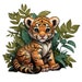 Adorable Tiger Cub Clipart - Jungle-inspired Transparent PNG, Perfect ...