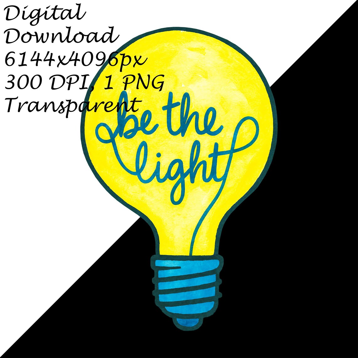 Be the Light Png,inspirational Light Bulb Quote Clipart,positive ...
