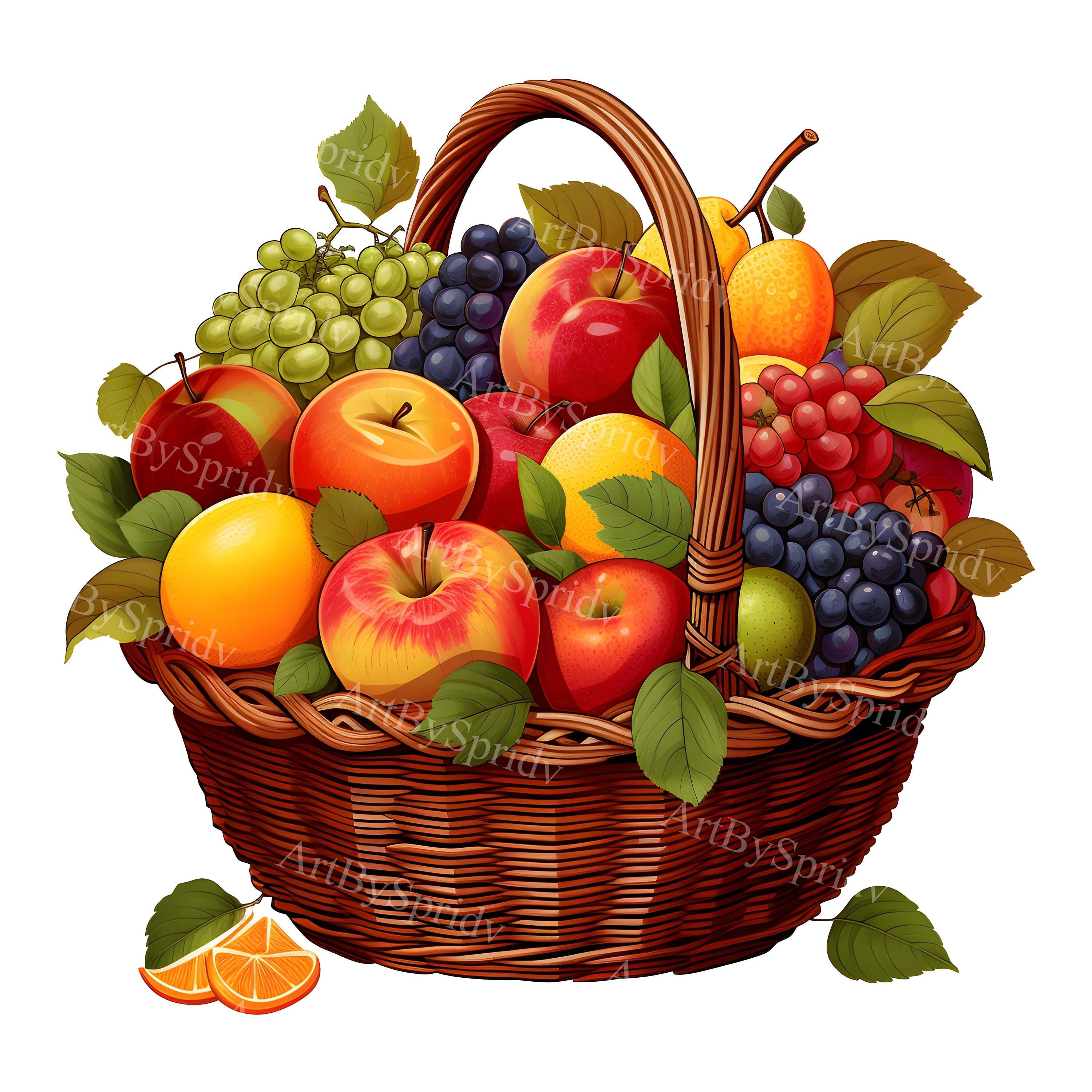 Produce Basket Clipart