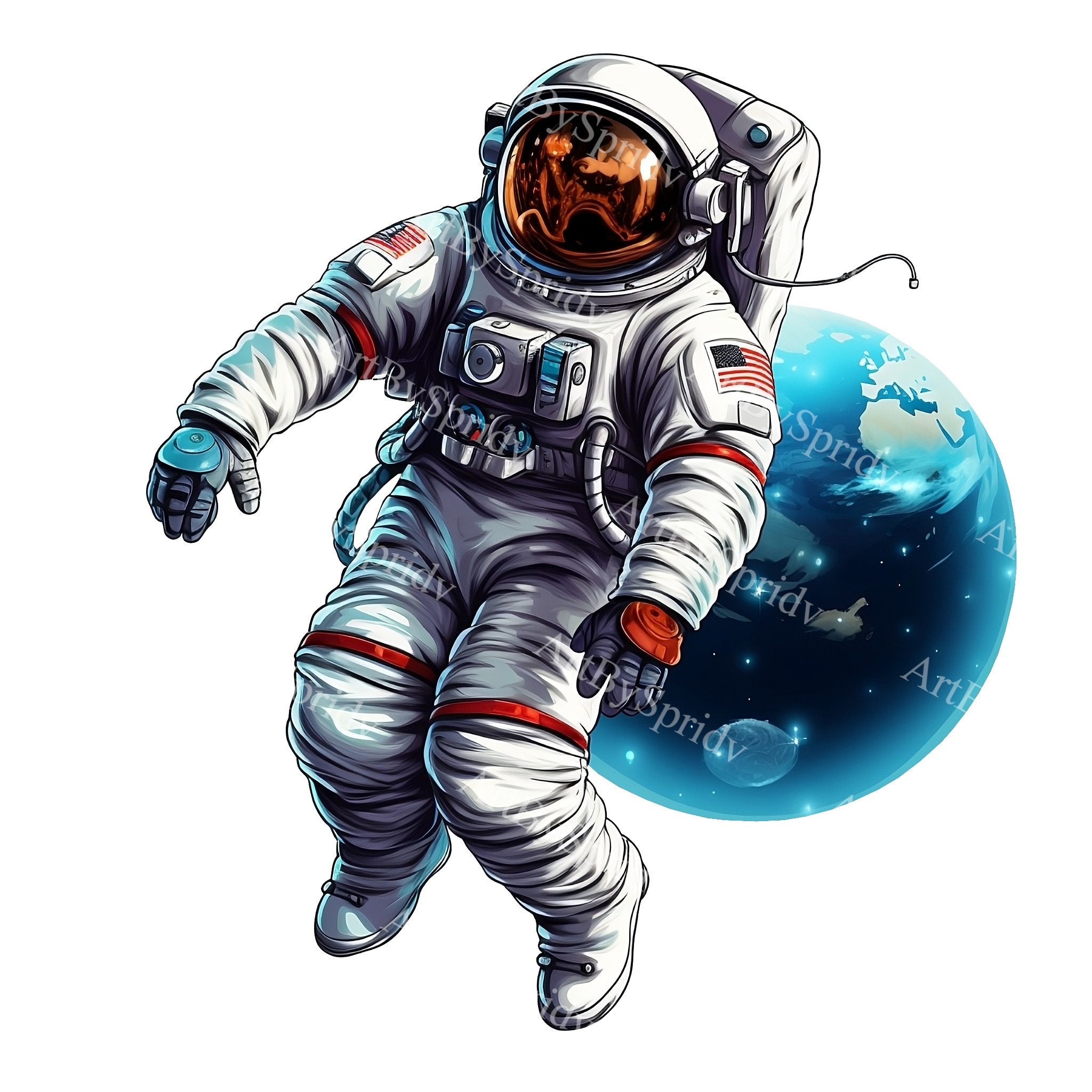 Clip Art Astronaut In Space