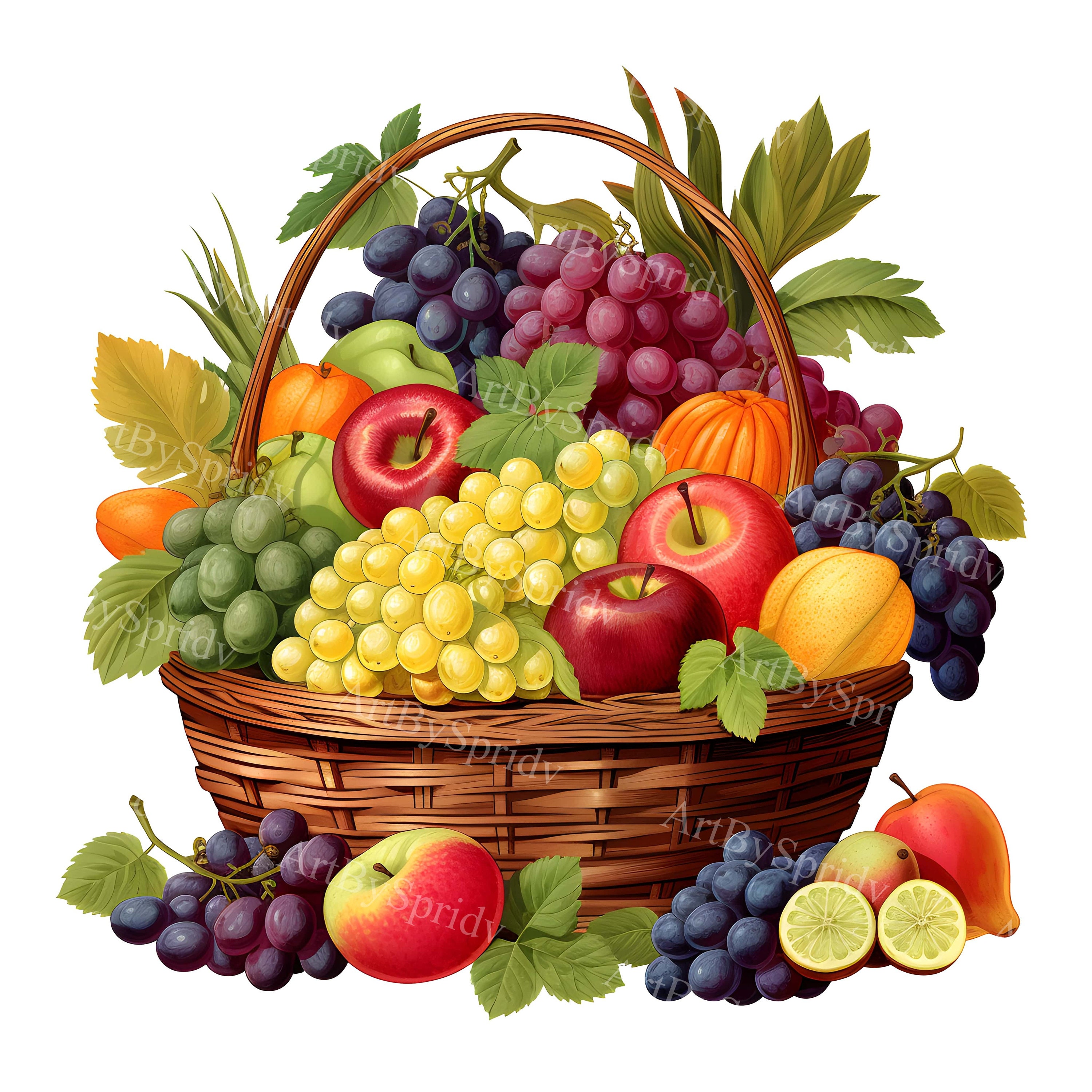Fruit Basket Clip Art
