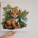 Adorable Tiger Cub Clipart - Jungle-inspired Transparent PNG, Perfect ...