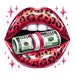 100 Dollar Bill Lips Clipart - Glossy Lips & Money PNG, Digital ...