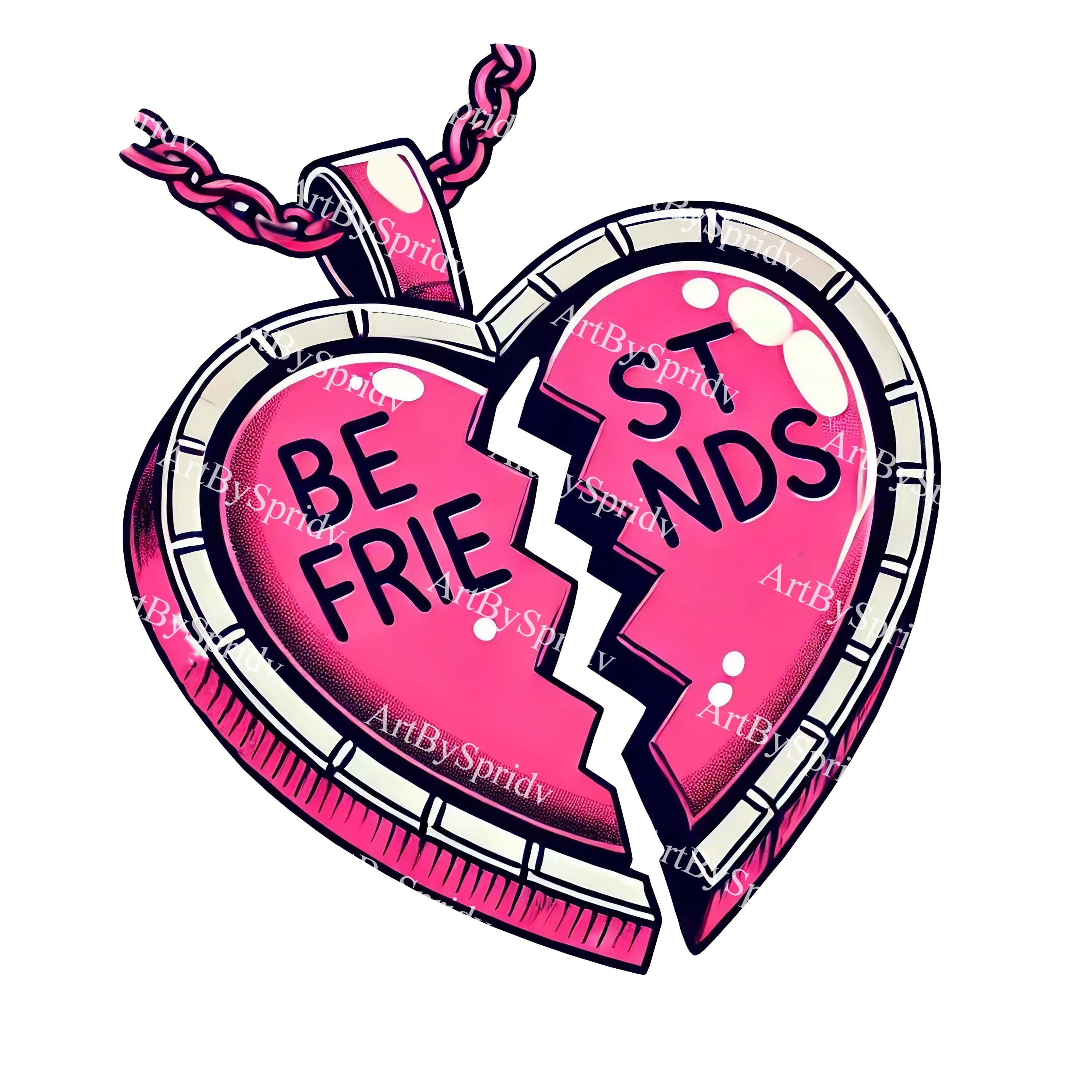 Broken Friendship Heart