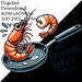 Funny Surprised Shrimp PNG Clipart-cartoon Seafood Illustration-cute ...