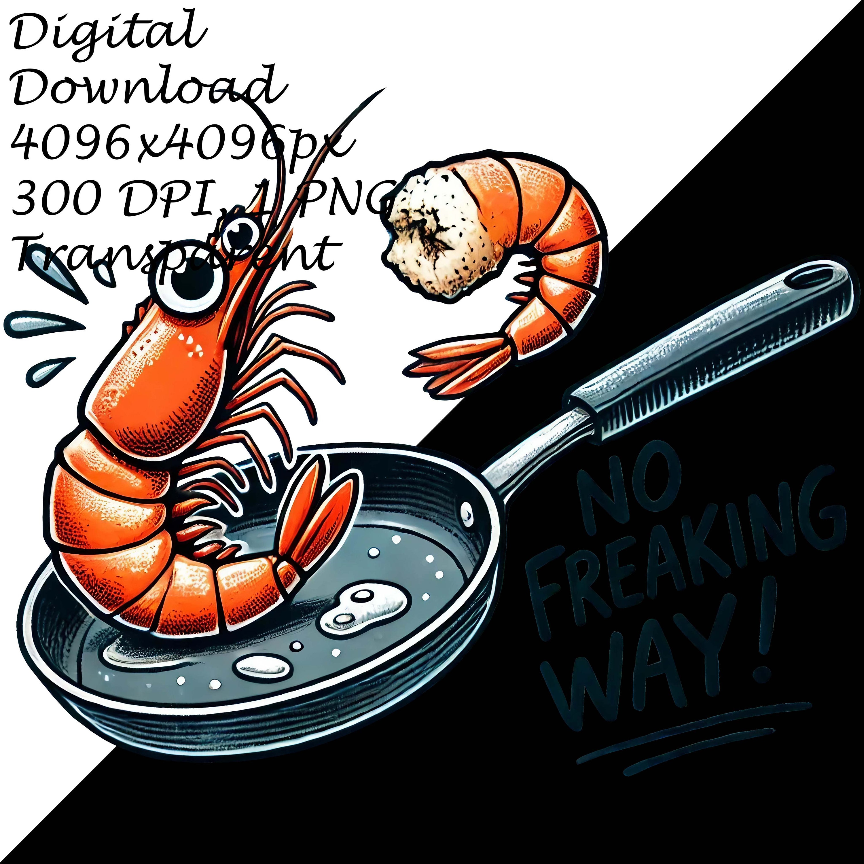Funny Surprised Shrimp PNG Clipart-cartoon Seafood Illustration-cute ...