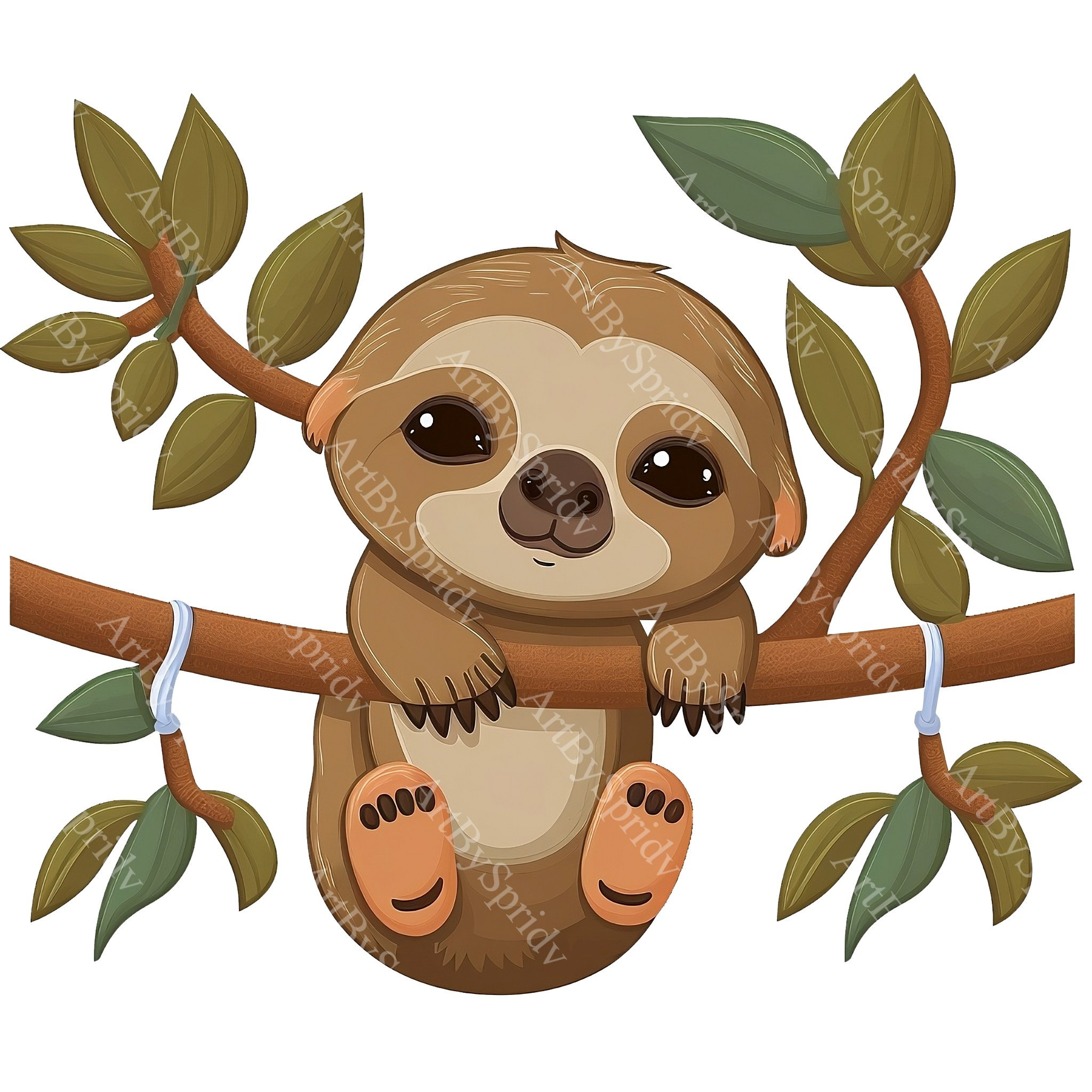 Baby Sloth Cartoon