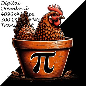 Pi Chicken in Pot Illustration PNG Clipart - Unique Farm Animal Clip ...