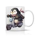 Motorcycle-riding Penguin Clipart Digital PNG for Printable Sublimation ...