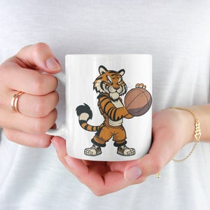 Tiger With Basketball Ball PNG Clipart, Transparent Kids/adults Animal ...