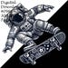 Unique Astronaut Skateboarding PNG Clipart,adventure in Space Themed ...