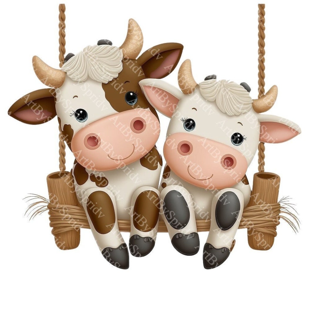 Cow PNG Transparent Clipart Kids Cartoon Design,printable Sublimation ...