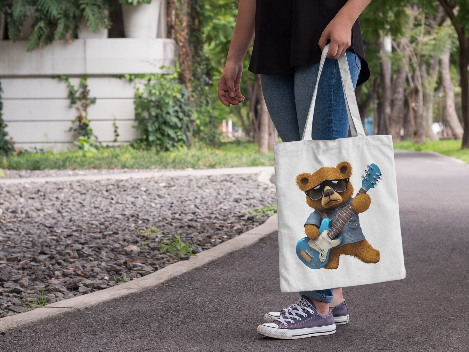Cute Rockstar Guitar Teddy Bear PNG Clip Art-transparent Animal Clipart ...