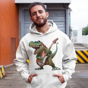 T-rex Dinosaur With Guitar Clipart,transparent PNG Clip Art,digital ...