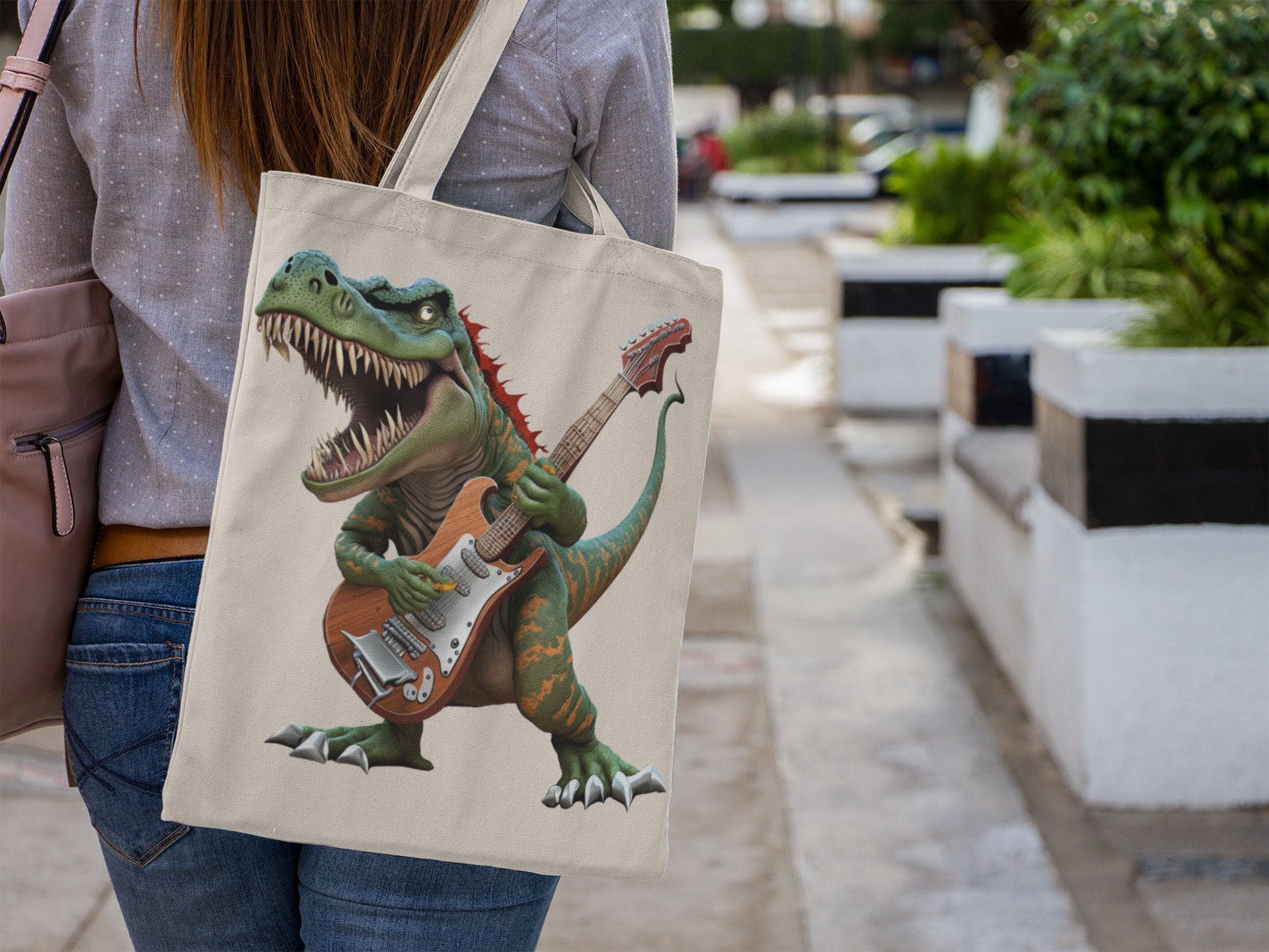 T-rex Dinosaur With Guitar Clipart,transparent PNG Clip Art,digital ...