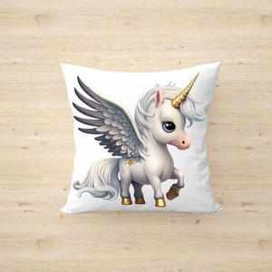Cute Flying Unicorn With Wings PNG, Animal Clipart,kids Cartoon Design ...