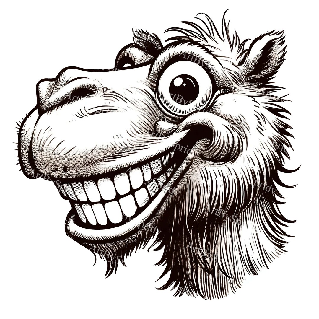 Desert Goofy Camel Clipart - Cartoon Animal Png,transparent ...