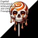 Spooky Skull Lollipop PNG Clipart, Dripping Halloween Candy Design ...