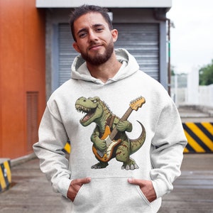 T-rex Dinosaur With Guitar Clipart,transparent PNG Clip Art,digital ...