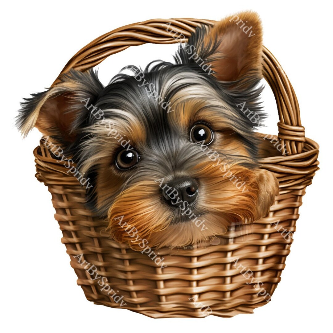 Cute Yorkshire Terrier Dog PNG Clipart, Transparent Pet Animal Clip Art ...