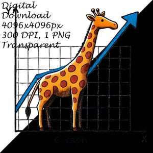 Adorable Giraffe Graph Download PNG Clipart, Cute Hand-drawn ...