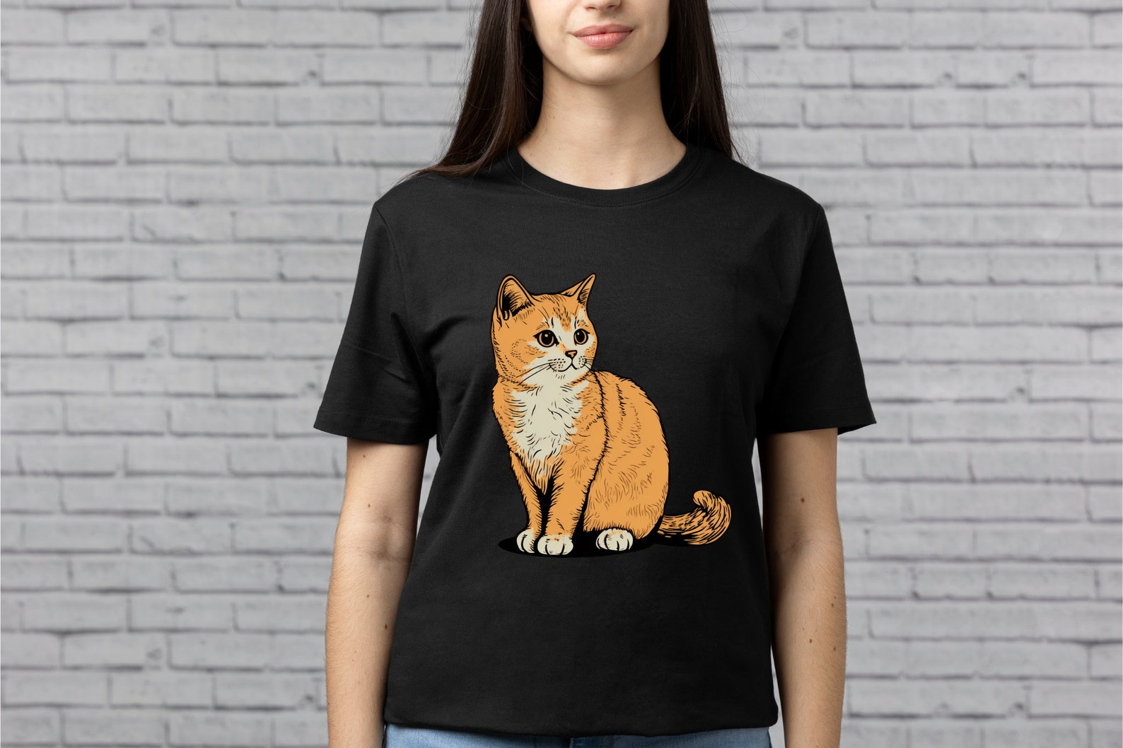 Adorable Orange Tabby Cat PNG Clipart, Transparent Art for DIY Craft ...