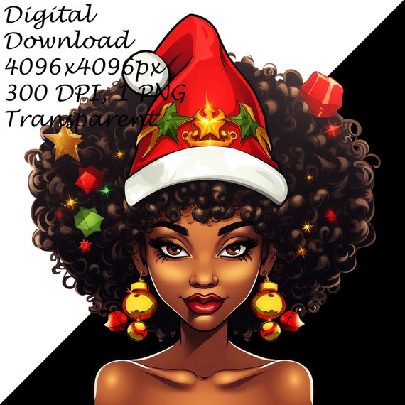 African American Merry Christmas Clip Art African American Santa
