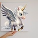 Cute Flying Unicorn With Wings PNG Animal Clipartkids - Etsy
