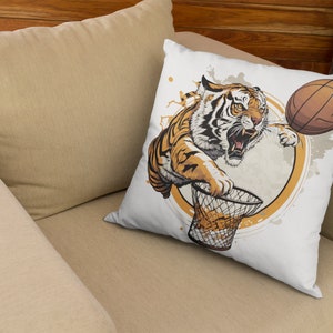 Dynamic Tiger Dunking Basketball Transparent Download PNG Clipart ...