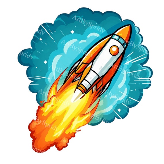 Space Rocket Cartoon Png
