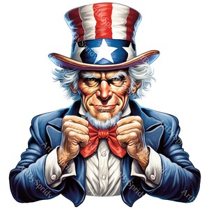 USA Patriotic Uncle Sam PNG Transparent Clipart Abstact Design ...
