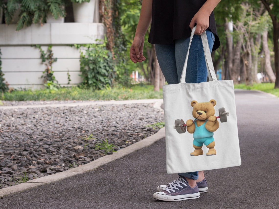 Cute Athletic Teddy Bear Gym Png-transparent Animal Clipart for Kids ...