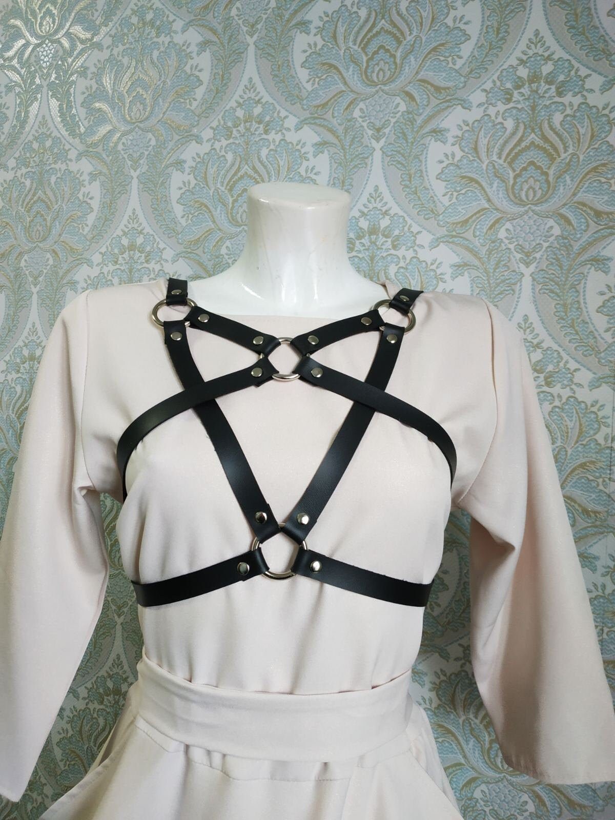 Harness Bra Harness Lingerie Erotic Harness Body Harness Etsy