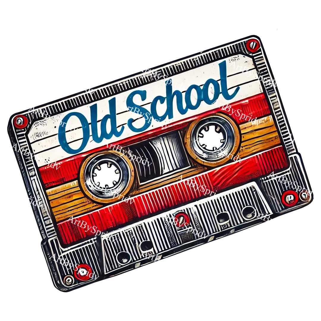 Old School Cassette Tape Clipart Transparent PNG | Retro Music Graphic ...