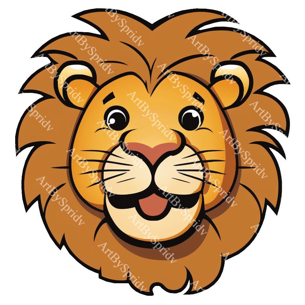 Animated Lion Face