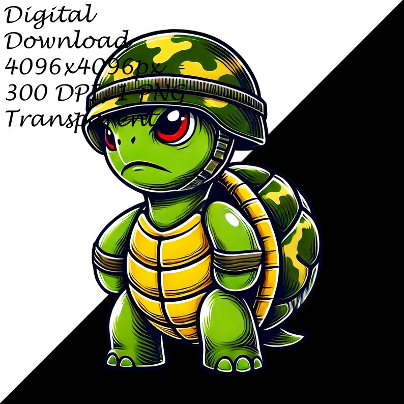 Military Turtle Cartoon PNG - Cute Camo Helmet Turtle Clipart for ...
