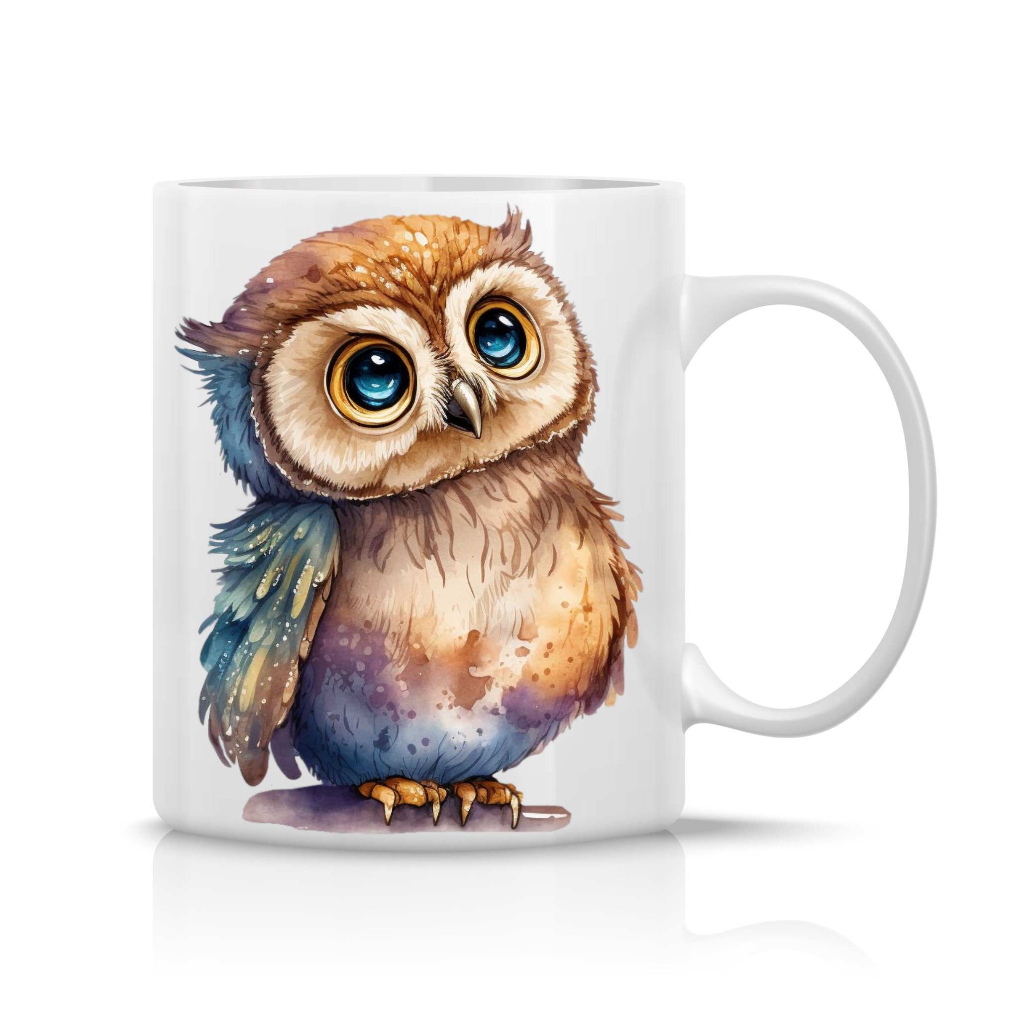 Watercolor Owl PNG Transparent Clipart Kids Cartoon Design,printable ...