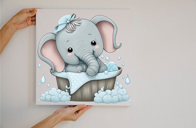 Cute Baby Elephant PNG Transparent Animal Clipartkids - Etsy