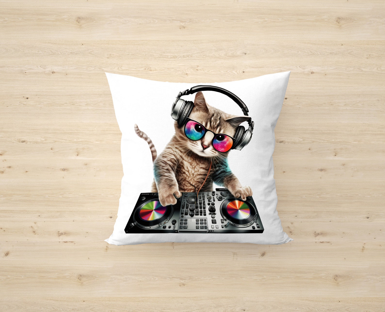 Cute DJ Cat With Glasses PNG Clipart Transparent Animal Clip - Etsy