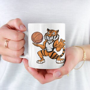 Tiger With Basketball Ball PNG Clipart, Transparent Kids/adults Animal ...