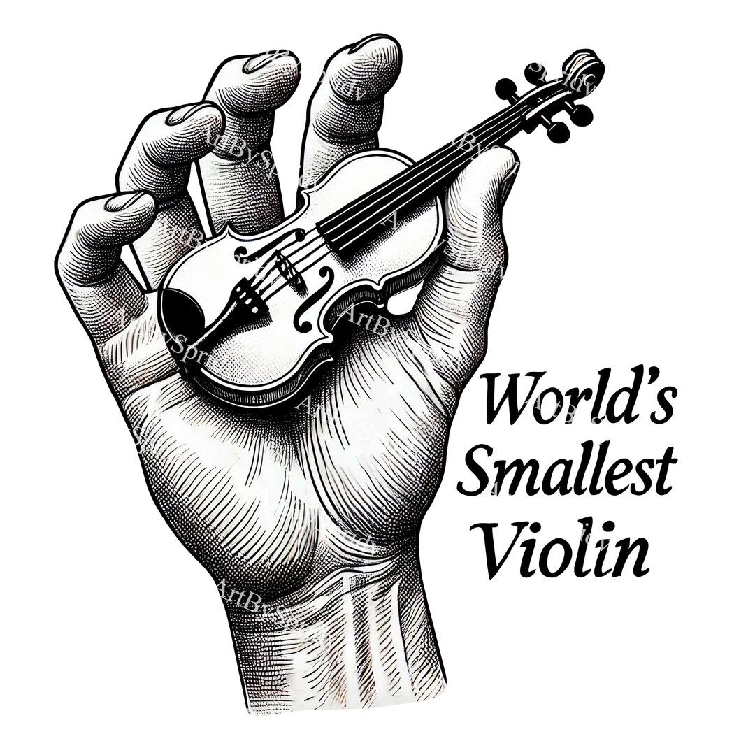 Hand Holding Mini Violin PNG Clipart, World's Smallest Violin, Gag Gift ...